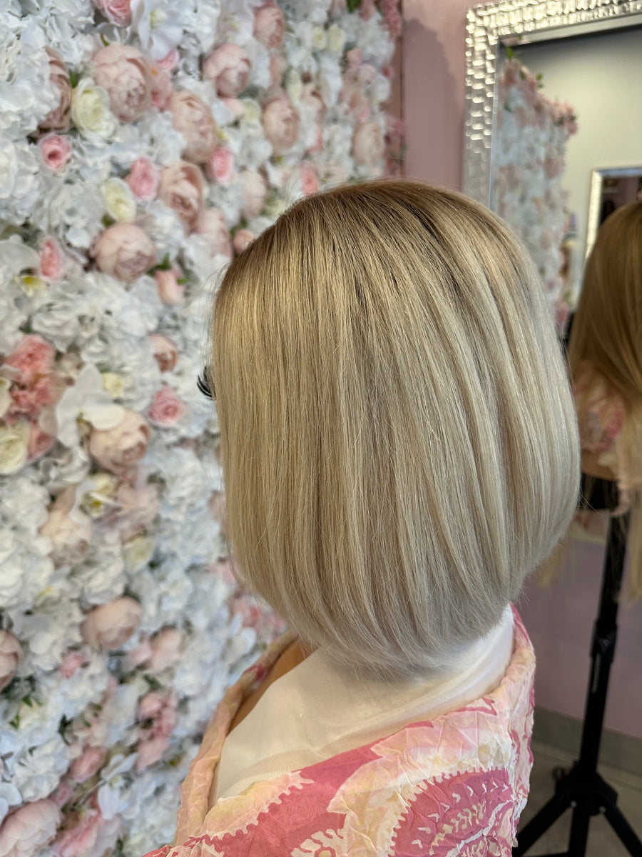 Vicky Classic Bob Wig with Shadow Roots Human Hair Wig – Wigs R Us Toronto